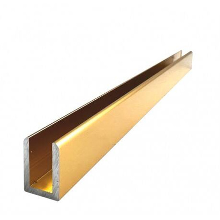 Gold Brushed U Channel for Glass Shower / L=300 cm | New Products ...
