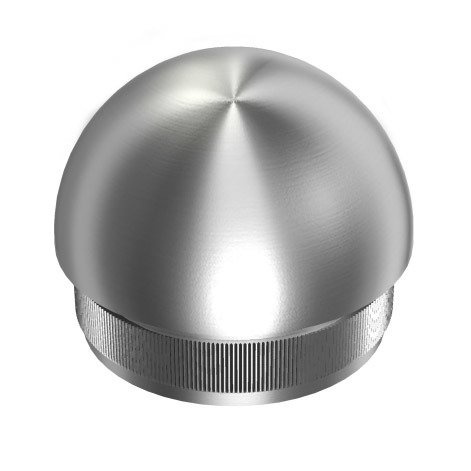 Ball End Cap for Ø 33,7x2 mm Pipe /Satin